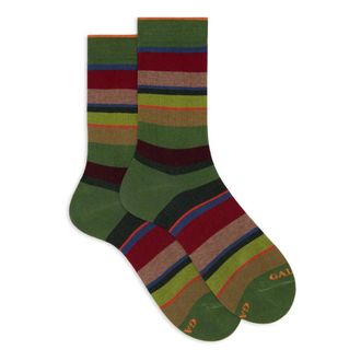 Gallo Gallo, Femme, Sous-vêtements, Multicolore, Taille: ONE Size Short Striped Socks