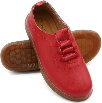 Zerimar Chaussures &agrave; Lacets pour Femme - Mod&egrave;le &eacute;l&eacute;gant et Confortable - Style raffin&eacute; et Grand Confort - Rouge, Pointure 40