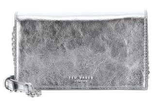 Ted Baker sac &agrave; &eacute;paule bandouli&egrave;re Mahiraa Crossbody Flapover Bag Silver - Col argent&eacute;