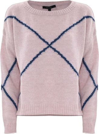 Kocca Femme, Pulls, Rose, Taille: 38 FR Pull &agrave; Manches Longues Crois&eacute;