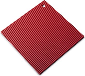 Zeal Silikon hitzebeständig rutschfeste Untersetzer, Silikon, rot, 22 cm