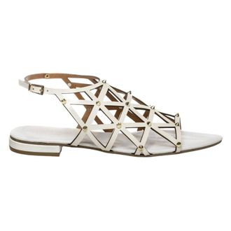 Vincent Vega Vincent Vega, Femme, Chaussures, Blanc, Taille: 38 EU Piramide Slingback Sandal