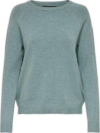 Only Pull en Tricot ONLLESLY pour Femme, Vert (m&eacute;lange Sea Moss), 3XL