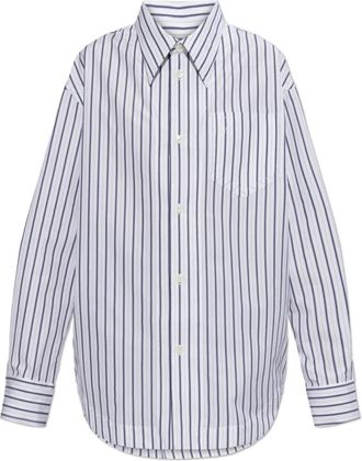 Ami Femme, Blouses et Chemises, Blanc, Taille: 38 FR Ami De Coeur Striped Chest-Pocket Shirt