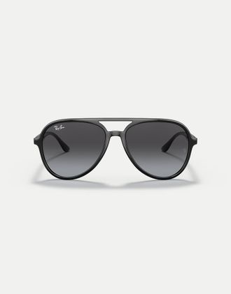 Ray-Ban Rb4376 - Lunettes de soleil pilote &agrave; verres gris - Noir