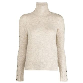 Isabel Marant Beiger Rollkragenpullover mit langen &Auml;rmeln - - Knitwear - Damen - Beige - M