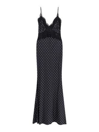 Self Portrait Maxi Robe - Noir