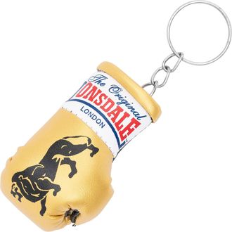 Lonsdale Mini Boxhandschuh Schl&uuml;sselanh&auml;nger, Gold/schwarz