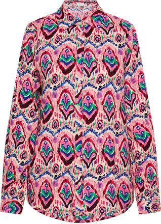 Usha Bluse Damen Rosa Mehrfarbig