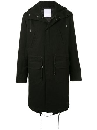Ports V manteau imprim&eacute; &agrave; capuche - Noir