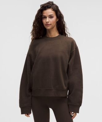 lululemon Womens Steady State Crew - Gr&ouml;&szlig;e XL in Walnut Crunch