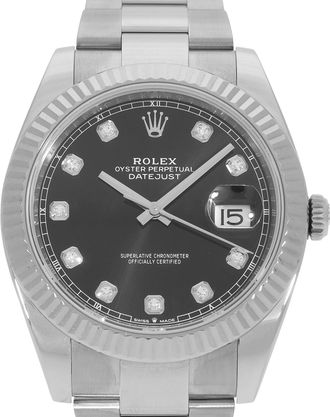 Rolex Uhren - Datejust - Gr. unisize - in Schwarz - f&uuml;r Damen