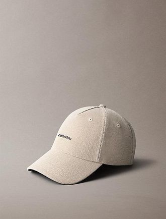 Calvin Klein Casquette ajustable en toile textur&eacute;e avec logo