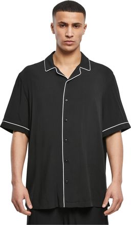 Urban Classics Herren Shirt Bowling Shirt Black XXL