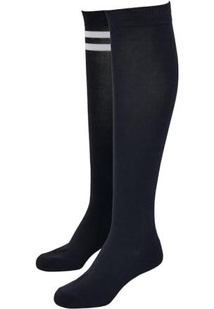 Urban Classics Ladies College Socks 2-Pack, Chaussettes Femme, Navy, 35-38