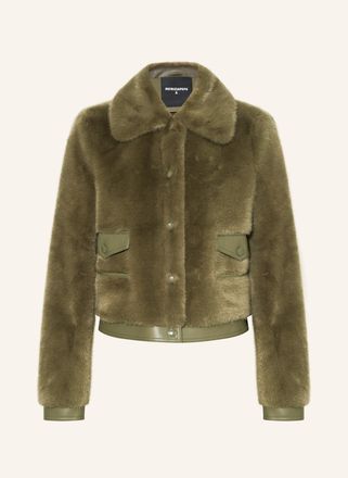 Patrizia Pepe Patrizia Pepe Kunstfell-Jacke gruen