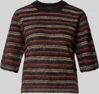 OPUS Slim Fit Strickpullover mit Streifenmuster