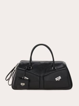 Ferragamo Damen Henkeltasche Multipocket (M) Schwarz