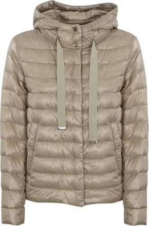 Herno Femme, Vestes, Beige, Taille: 48 FR Doudoune matelass&eacute;e &agrave; capuche
