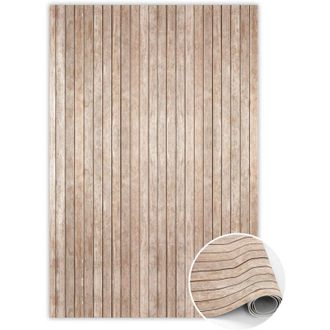 Tulup Tulup - Tapis En Vinyle Rectangulaire, Parfait pour Cuisine et Salon - Panneau ray&eacute; - 150x225 cm