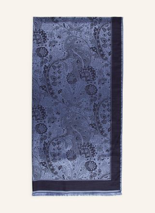 Etro Etro Schal Mit Seide blau