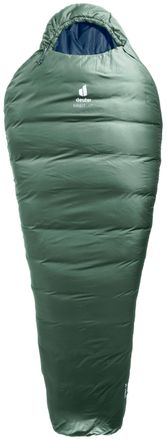 Deuter Orbit 0&deg; EL - Extra Long Kunstfaserschlafsack,ivy-Ink,Right Zip