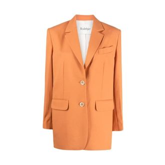 Rodebjer Vera Einreiher Blazer - - Jackets - Damen - Orange - XS