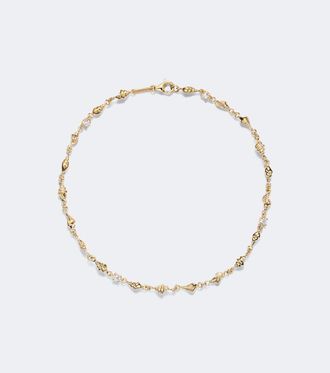 Anita Ko Bracelet de cheville Shell By The Yard en or 18 ct et diamants