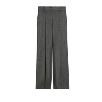 Pennyblack Pantalon Large Chevron Lurex - Femme - Pantalons - Gris - Taille: 40 FR