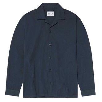 Albam Hemd f&uuml;r Herren, Revere Kragen, Lang&auml;rmlig (Algengr&uuml;n)