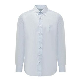 Etro Homme, Chemises, Bleu, Taille: 2XL Cotton Jacquard Shirt