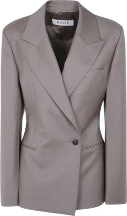 R&oacute;he Femme, Vestes, Brun, Taille: 38 FR Hourglass Blazer
