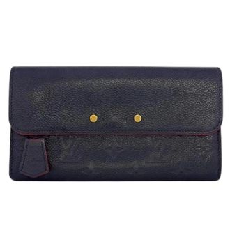 Louis Vuitton Pre-owned Monogram Empreinte Long Wallet (Bi-fold) - - Pre-owned - Damen - Blau - ONE SIZE