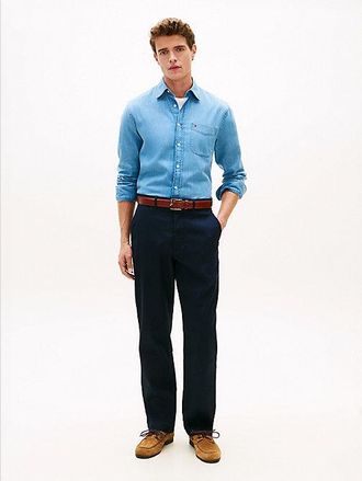 Tommy Hilfiger Chino droit Dover &agrave; texture alv&eacute;ol&eacute;e