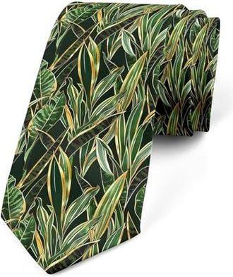 Generic Cravate Pour Hommes Vert Noir Jaune Tendance Necktie Confortable Cravate Pour L&Eacute;cole Mariage Remise De Dipl&ocirc;me