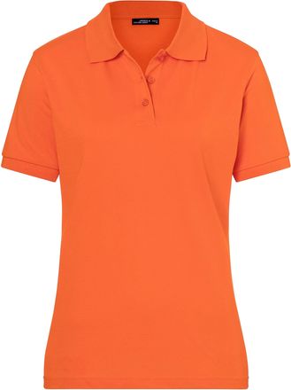 James & Nicholson Damenpolo Classic - Piqué-Poloshirt mit gestrickten Bündchen | Farbe: Dark-orange | Grösse: XXL