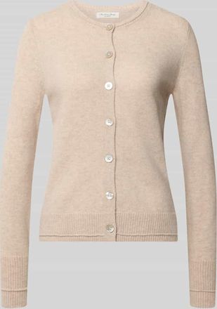 Christian Berg Cardigan aus Wolle mit Rundhalsausschnitt