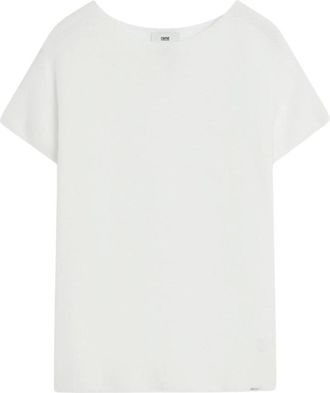 Cinque Cinque, Femme, Tops, Blanc, Taille: 42 FR Cielmo Short Sleeve Pullover