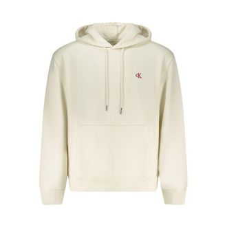 Calvin Klein Wei&szlig;er Baumwoll-Herrenhoodie