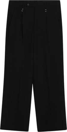 Maison Margiela Homme, Pantalons, Noir, Taille: M Wide Pantalons