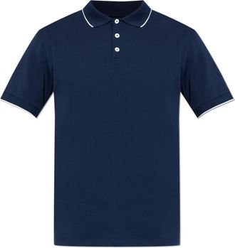 Giorgio Armani Homme, Tops, Bleu, Taille: XL Polo en Piqu&eacute;