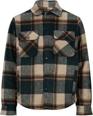 Schott NYC Blouson droit col classique &agrave; carreaux