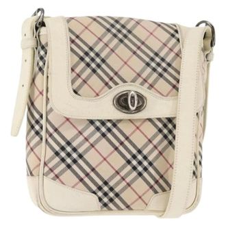 Burberry Sac bandouli&egrave;re en toile Pre-owned - Femme - Pre-owned - Beige - Taille: ONE Size