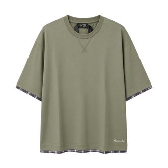 N&deg;21 T-shirt oversize - Homme - Tops - Vert - Taille: M