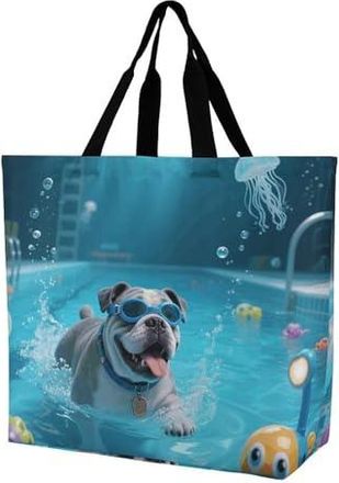 Generic Bulldog Real Drift Sac Courses L&eacute;ger Sacs De Courses Imperm&eacute;able Sac Fourre Tout Pour Plage Universit&eacute; Gym