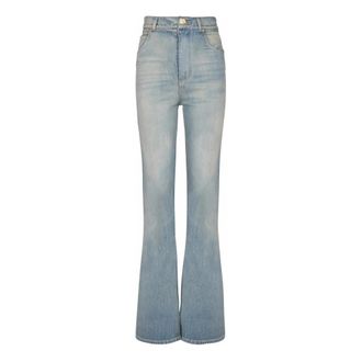 Balmain Denim-Jeans mit Schlag - - Jeans - Damen - Blau - S