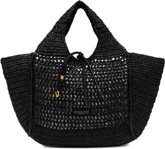 Gianni Chiarini Femme, Sacs, Noir, Taille: ONE Size Nefeli Woven Tote Bag