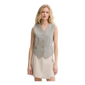 By Malene Birger Occa Vest - - Jackets - Damen - Grau - XS