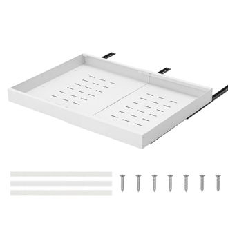 Generic Ausziehbare Schrankschublade - K&uuml;chen-Organizer, selbstklebendes, ausziehbares Tablett, kein Bohren, Schrank-Organizer | verstellbar 40-68 cm | f&uuml;r K&uuml;