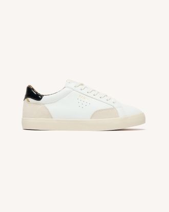 Faguo Baskets blanc et l&eacute;opard